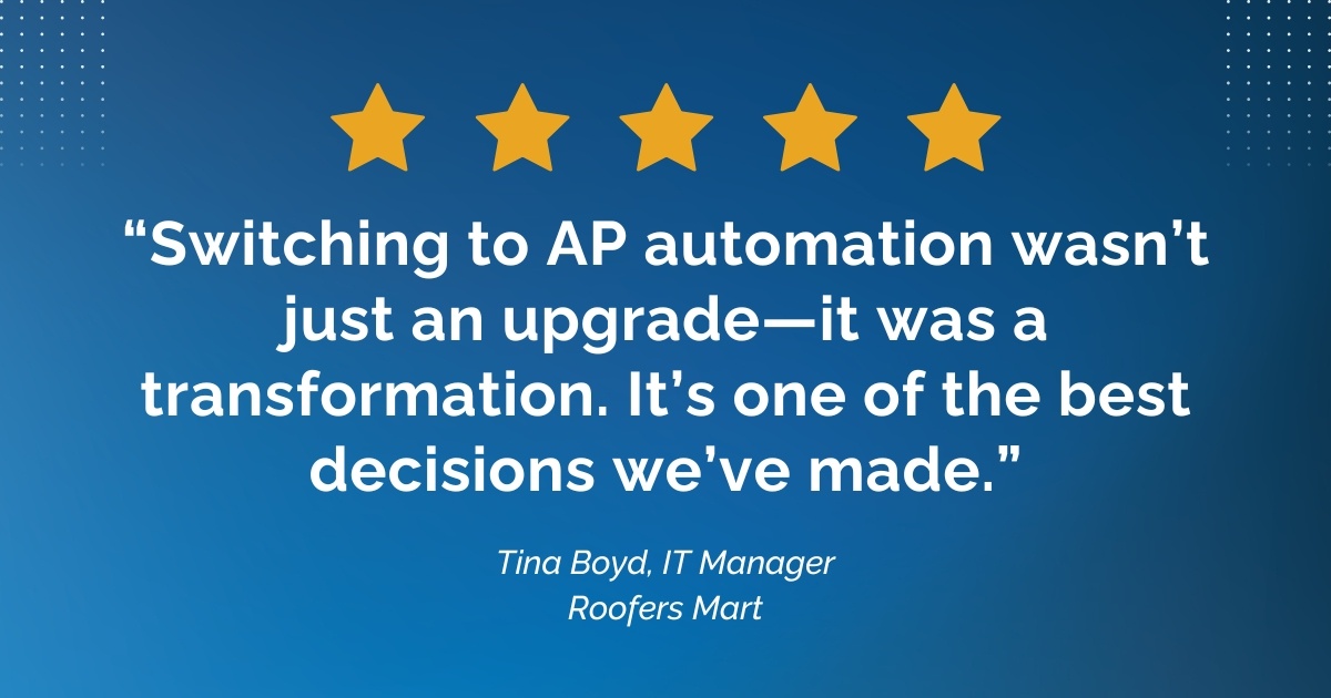 Roofers Mart AP Workflow Case Study | WorldView